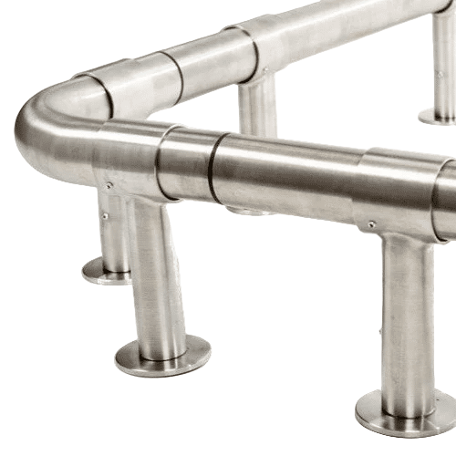 Stainless Steel Bump Rail - ISP Protection Rail – Store Fittings Direct